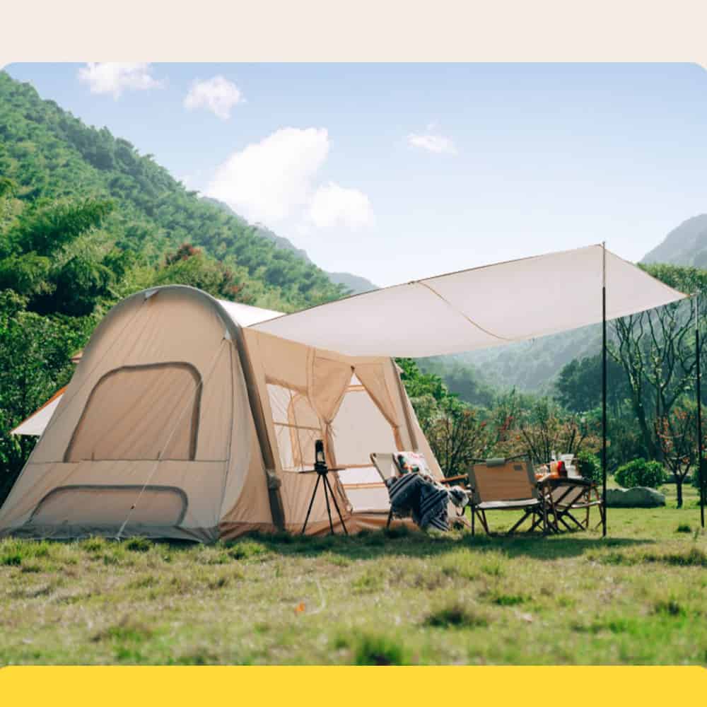 How to save your camping time? A family inflatable tent is enough ...